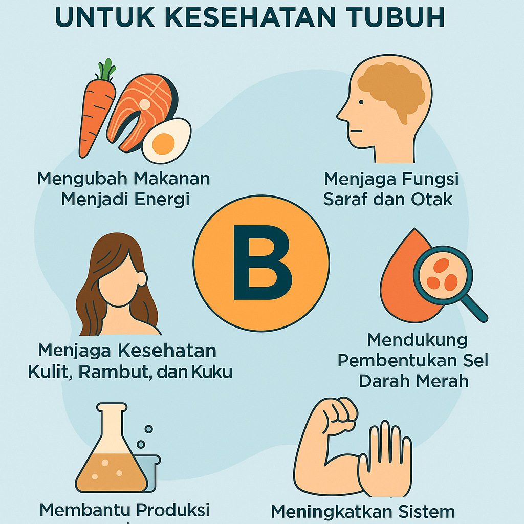 Kegunaan Vitamin B untuk Kesehatan Tubuh: Manfaat, Sumber, dan Kekuran ...