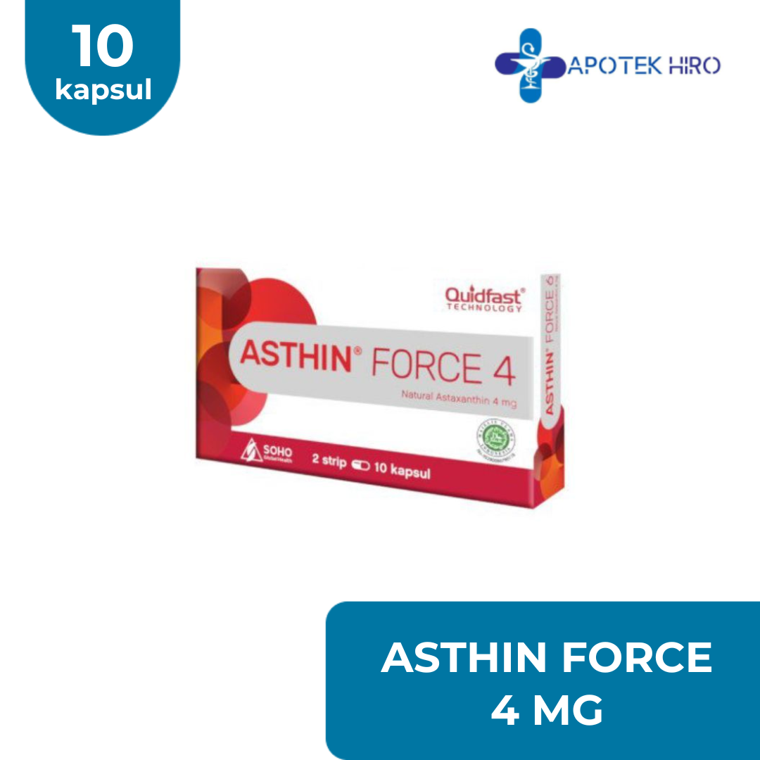 ASTHIN FORCE 4MG - 1 STRIP 10 KAPSUL – Apotek Hiro