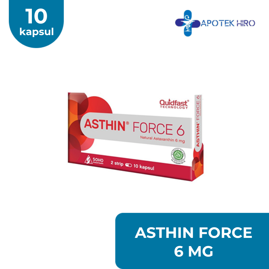 ASTHIN FORCE 6MG - 1 STRIP 10 KAPSUL – Apotek Hiro