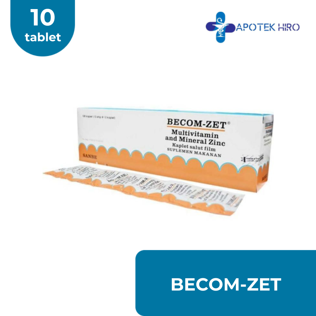 Becom-Zet Strip isi 10 Tablet – Apotek Hiro