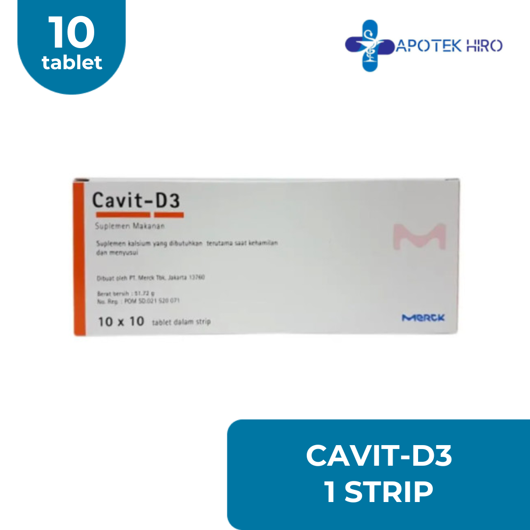Cavit-D3 1 Strip 10 Tablet – Apotek Hiro