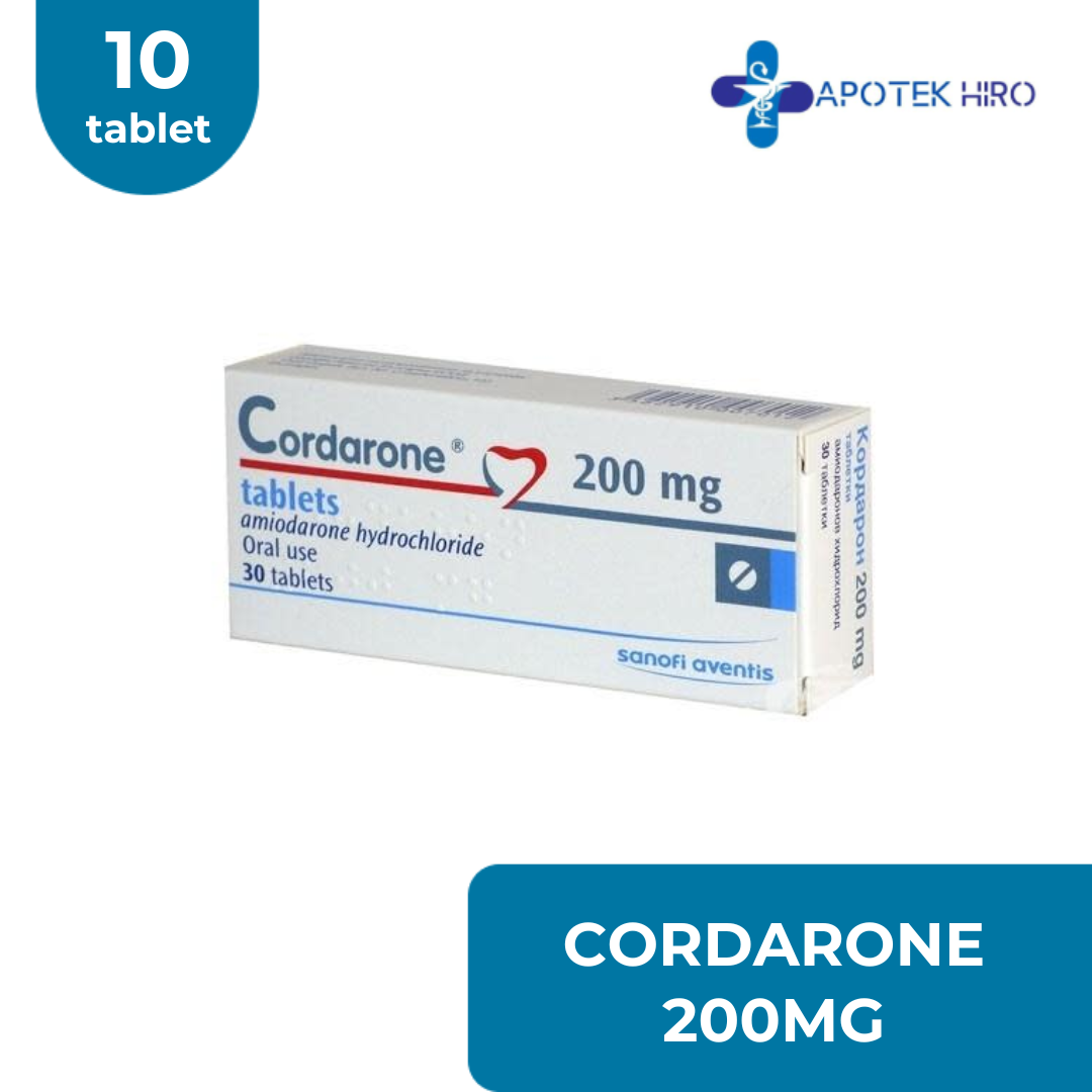 CORDARONE 200MG - 1 STRIP 10 TABLET – Apotek Hiro