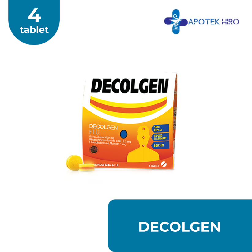 Decolgen - 1 Strip 4 Tablet – Apotek Hiro