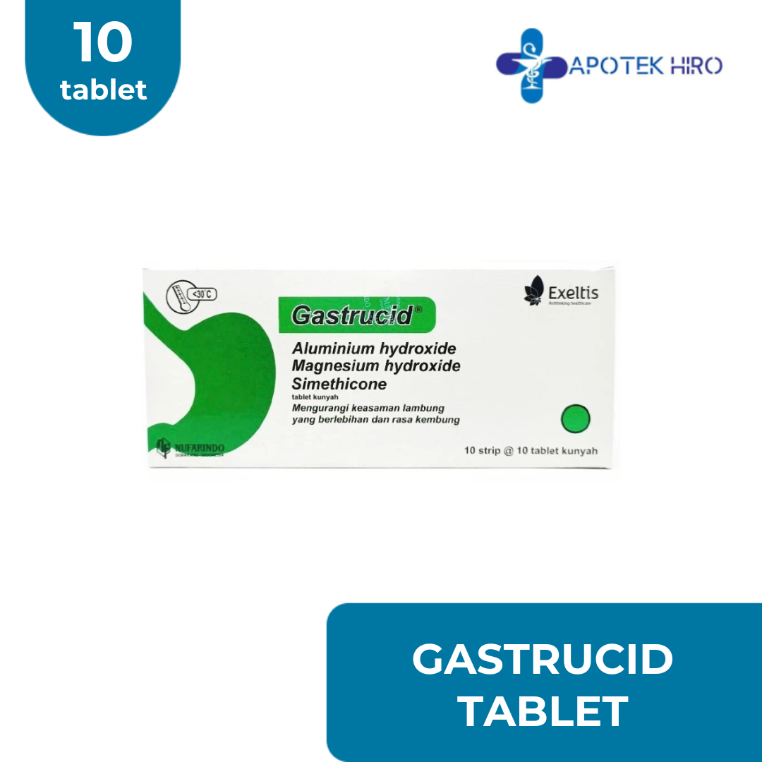 GASTRUCID TABLET - 1 STRIP 10 TABLET – Apotek Hiro