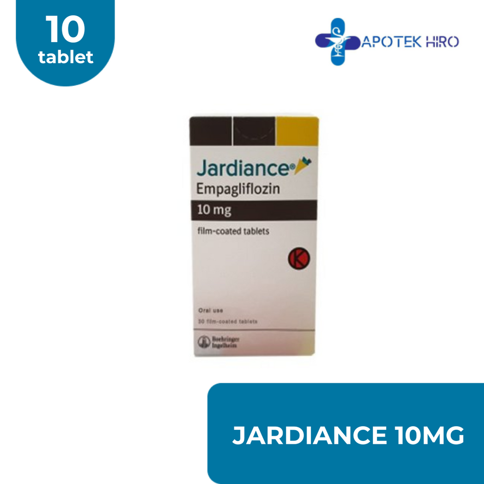 JARDIANCE 10MG 1 STRIP 10 TABLET – Apotek Hiro