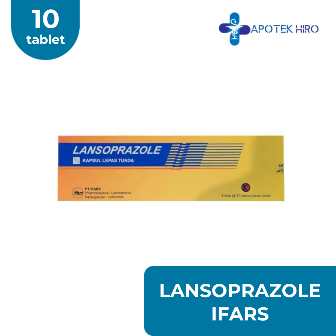 LANSOPRAZOLE IFARS - 1 STRIP 10 KAPSUL – Apotek Hiro