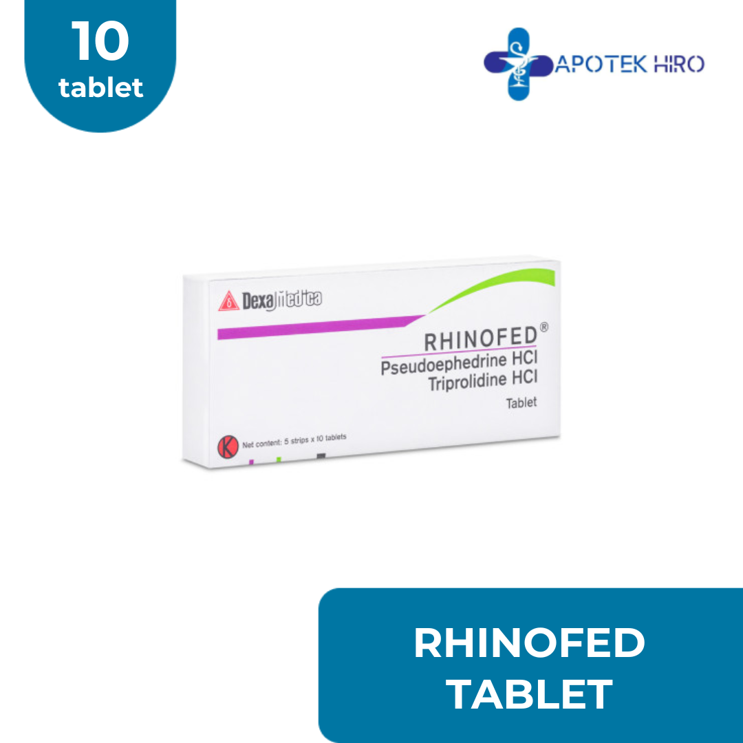 RHINOFED - 1 STRIP 10 TABLET – Apotek Hiro