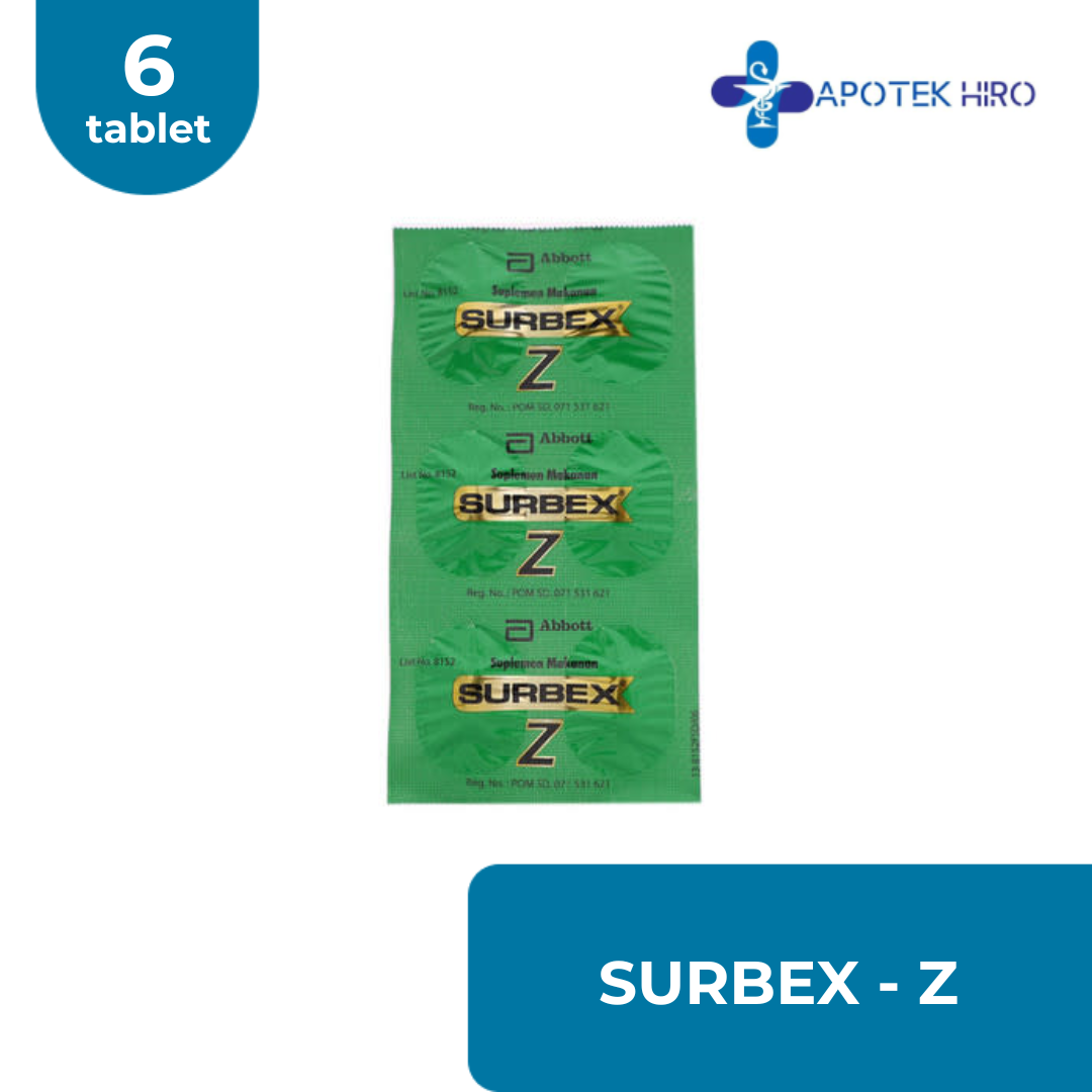 Surbex Z - 1 Strip 6 Tablet – Apotek Hiro