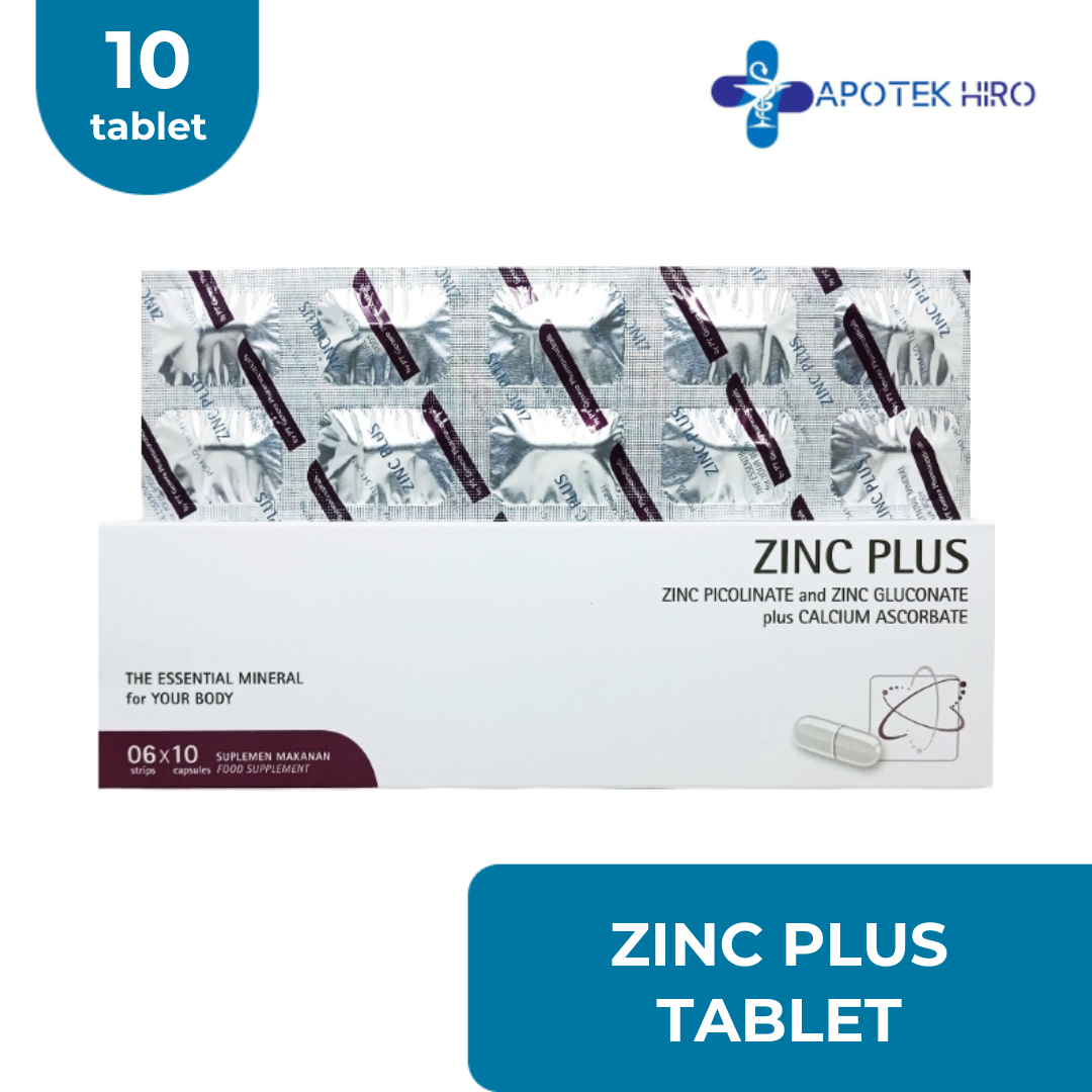 ZINC PLUS TABLET - 10 TABLET – Apotek Hiro